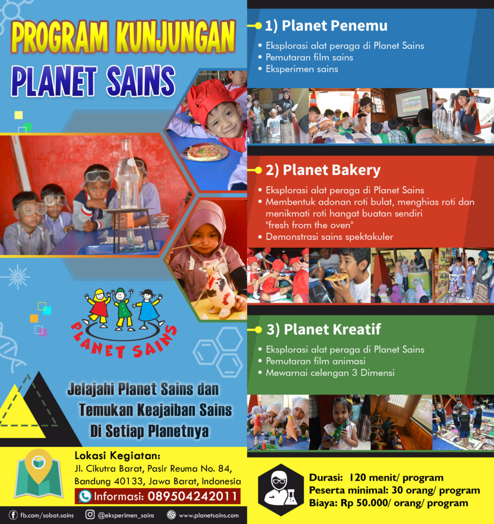 Brosur Kunjungan ke PLANET SAINS Baru 2019 | PLANET SAINS
