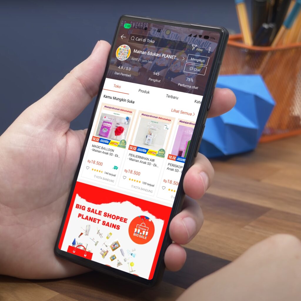 Mockup Shopee | PLANET SAINS