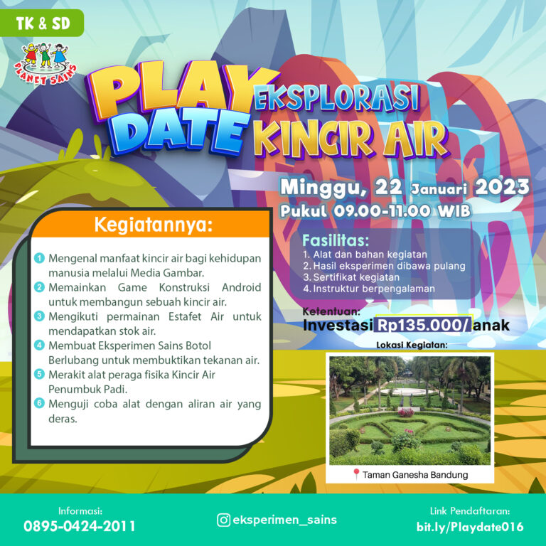 PLAYDATE 016: EKSPLORASI KINCIR AIR | PLANET SAINS