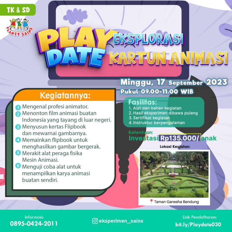PLAYDATE 030: EKSPLORASI KARTUN ANIMASI | PLANET SAINS